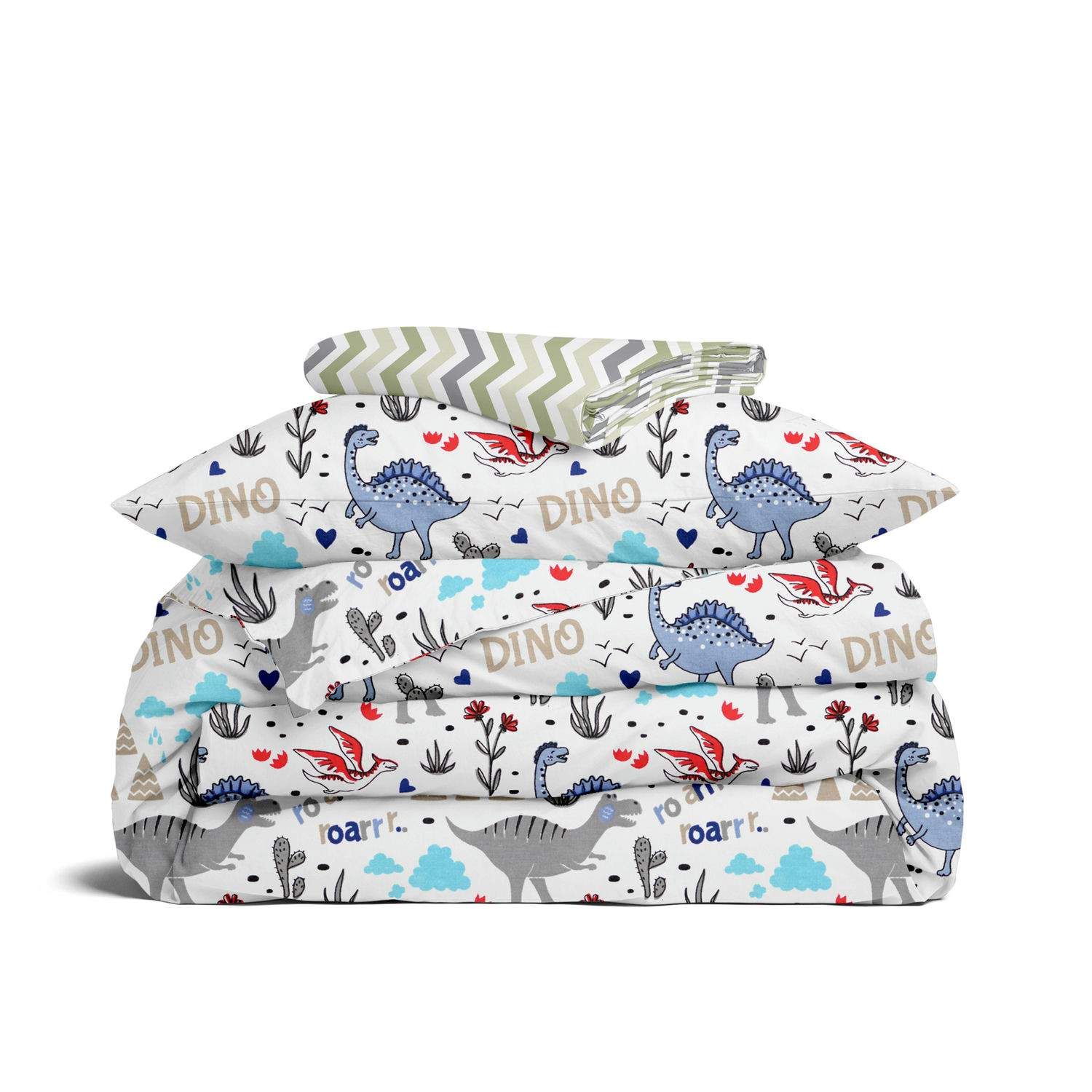 Підліткова постіль з простирадлом на резинці DINO CS21 COSAS (4822052240168) (898266) — купити ...