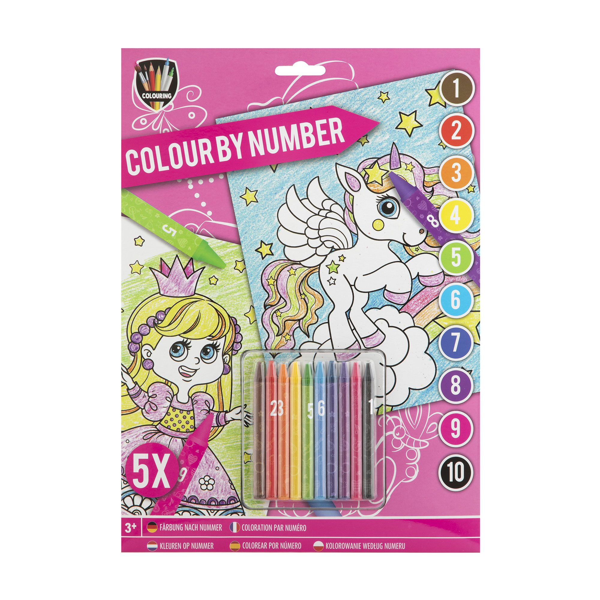 Набір для розфарбовування за номерами Grafix Unicorn (альбом, 1 шт ...