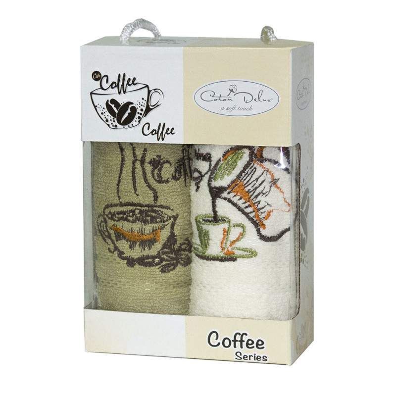 Набір рушників кухонних Gursan 30x50 (2 шт) Кава-02 (908119) — купити ...