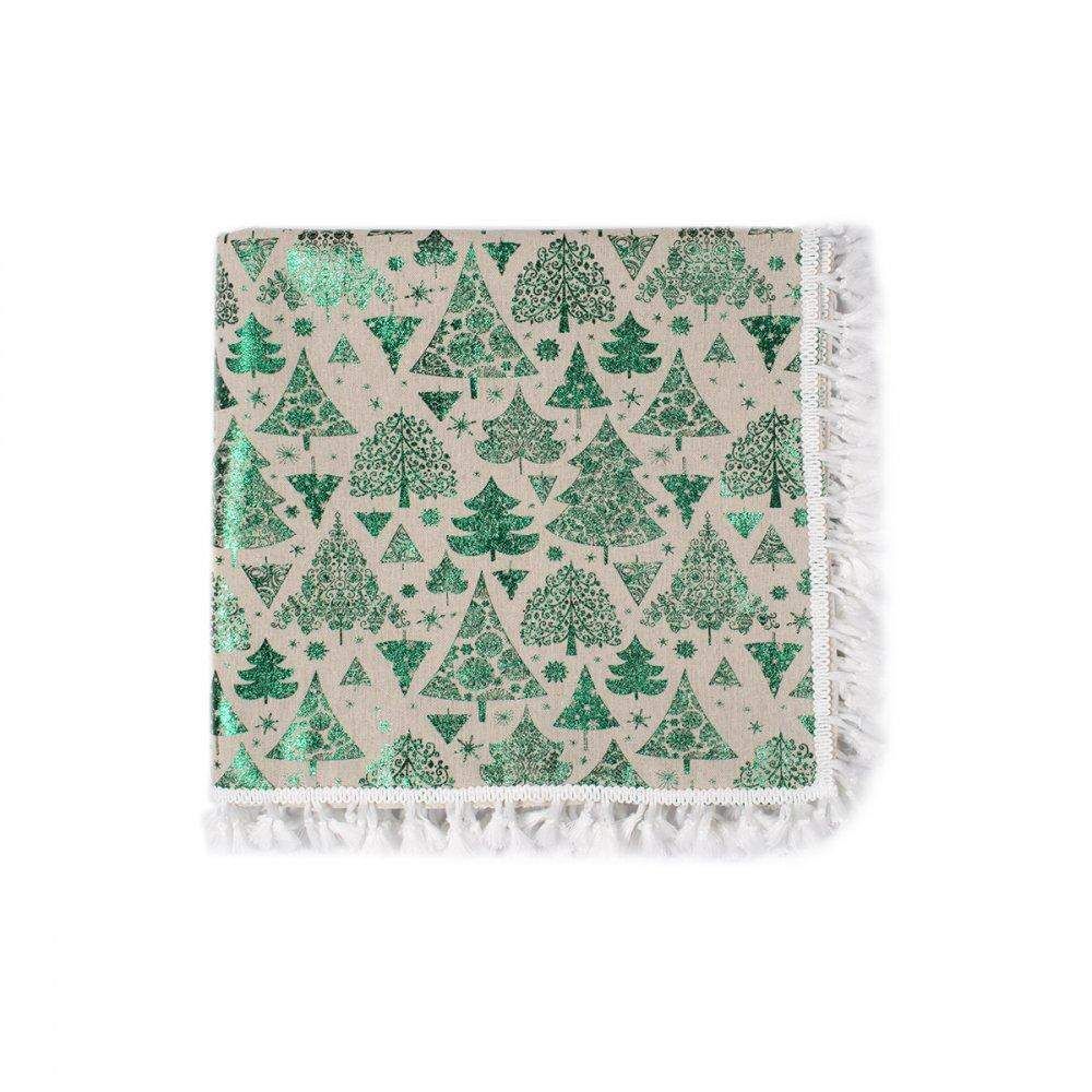 Скатертина Iris Home New Year зелена 140x140 (908765) — купити на EVA ...
