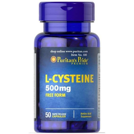 Цистеїн Puritan's Pride L-Cysteine 500 mg 50 Caps (913905) — купити на ...