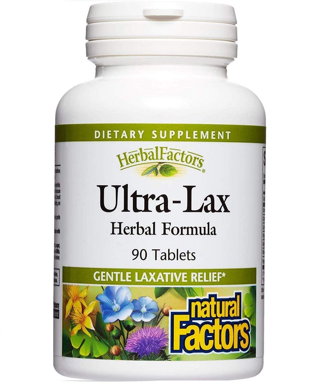 Комплекс для пищеварения Natural Factors Ultra-Lax, Herbal Formula 90 ...