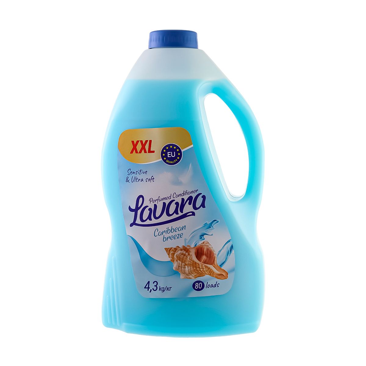 Кондиционер-ополаскиватель для белья Lavara Caribbean Breeze, 80 стирок, 4.3 кг - купить на EVA ...