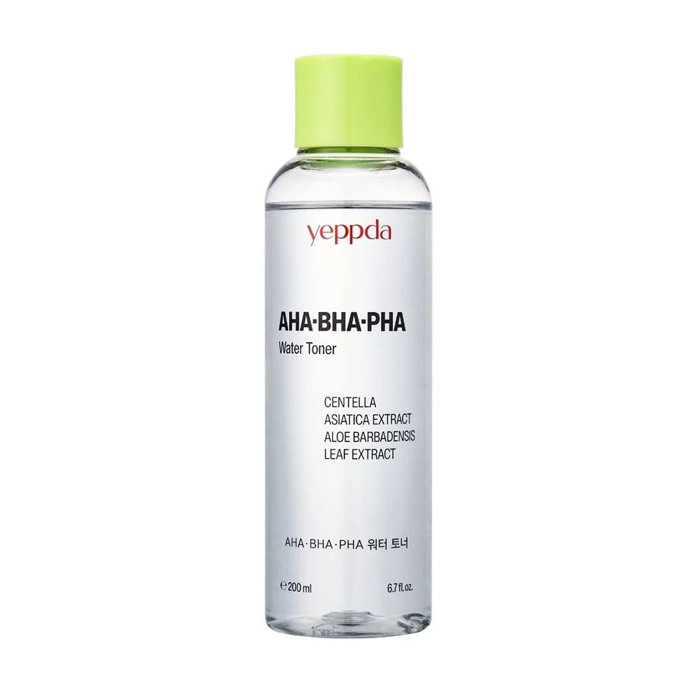 Успокаивающий тонер для лица yeppda AHA+ BHA+ PHA Water Toner, 200 мл ...