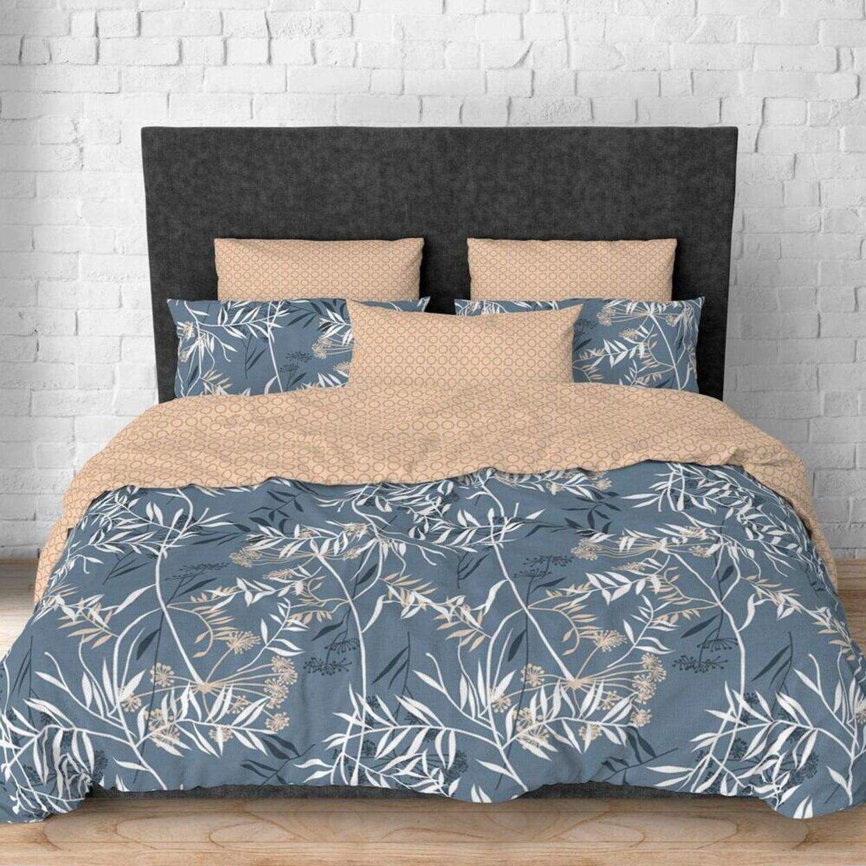 Комплект постельного белья двуспальный евро на резинке Бязь Голд ...