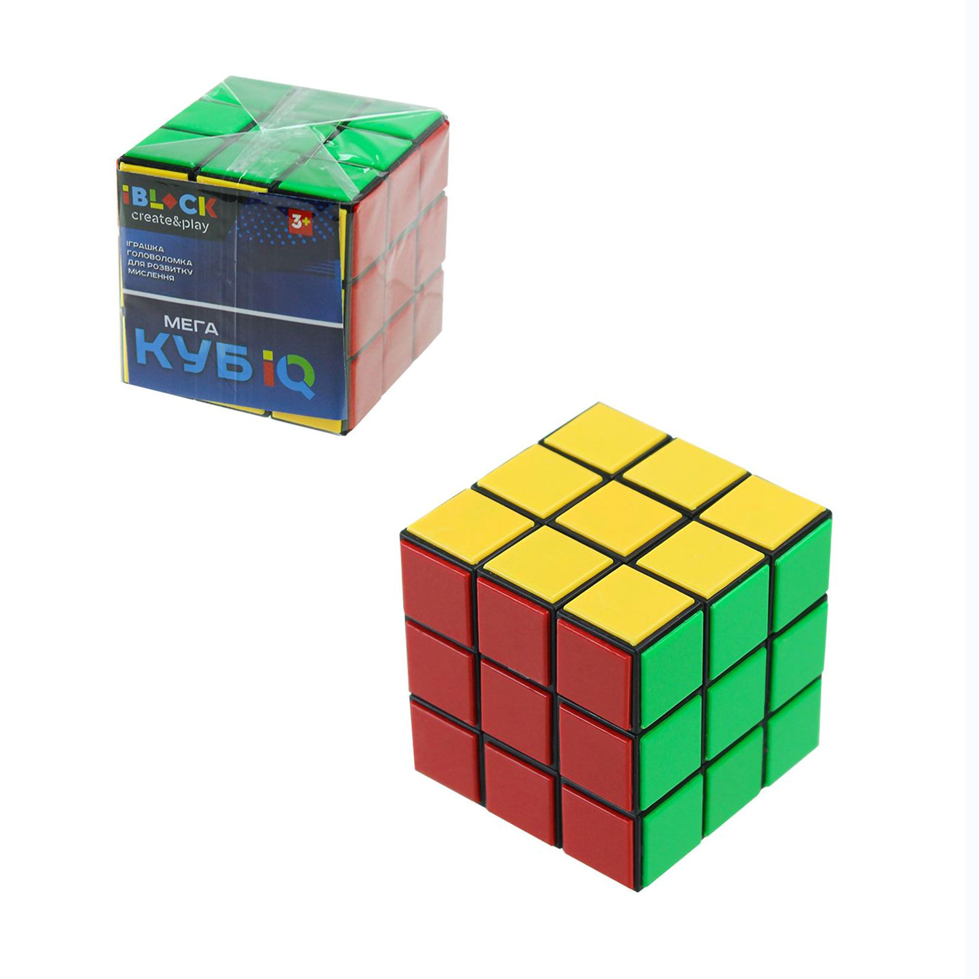 Игрушка-головоломка iBlock Create&Play Мега Куб IQ, в пакете, от 3 лет, 5.8*5.8*5.8 см (PL-0610 ...