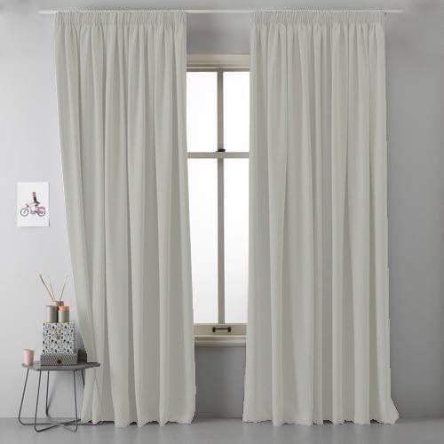 Комплект штор Academy Gardin Економ 150х255 см 2 шт. Світло-сірий ...