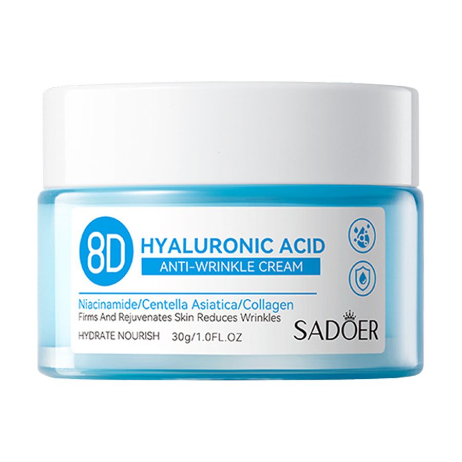 Крем для лица Sadoer 8D Hyaluronic Acid Anti-Wrinkle Cream с гиалуроновой кислотой, 30 г ...