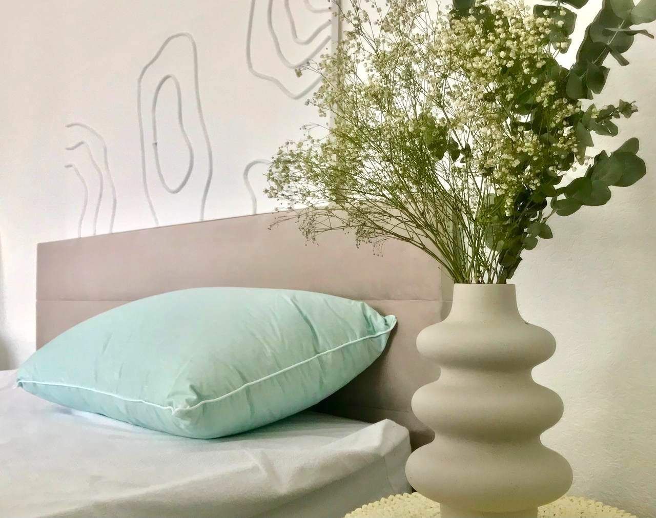 Подушка Ecotton 50х70 см пухова 100% Blue 40-0794 (925230) — купити на ...