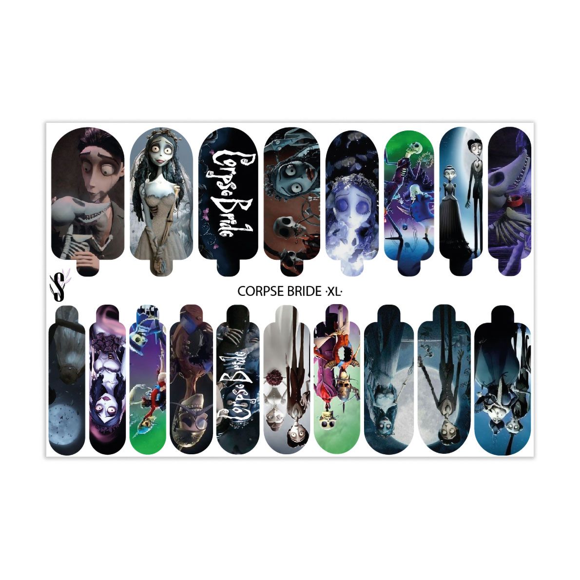 Наклейки для дизайна ногтей StickersSpace Corpse Bride (200112 ...