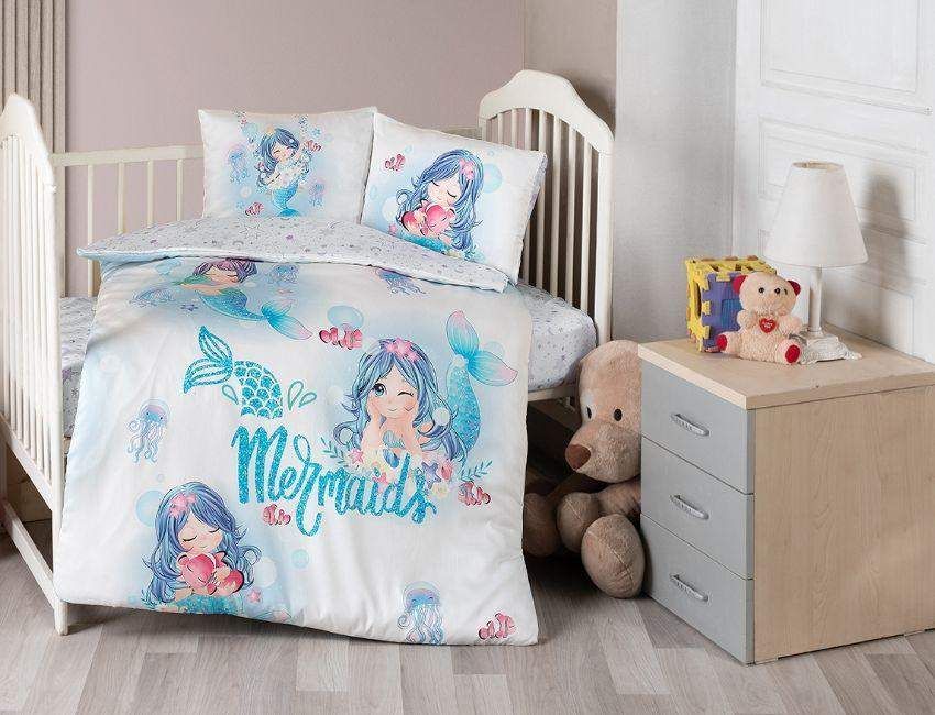 Комплект постільної білизни для немовлят First Choice Mermaid Бамбук ...