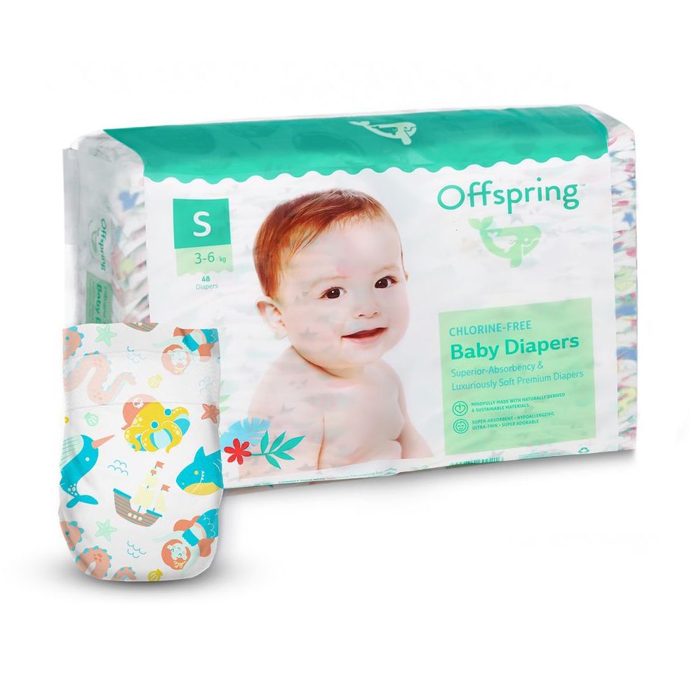 Подгузники Offspring Mystic Waters, размер S (3-6 кг), 48 шт - купить на EVA.UA - гипермаркет ...
