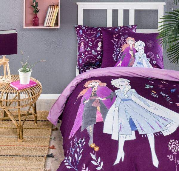 Односпальный комплект Ozdilek Frozen Natural Ранфорс простынь на ...