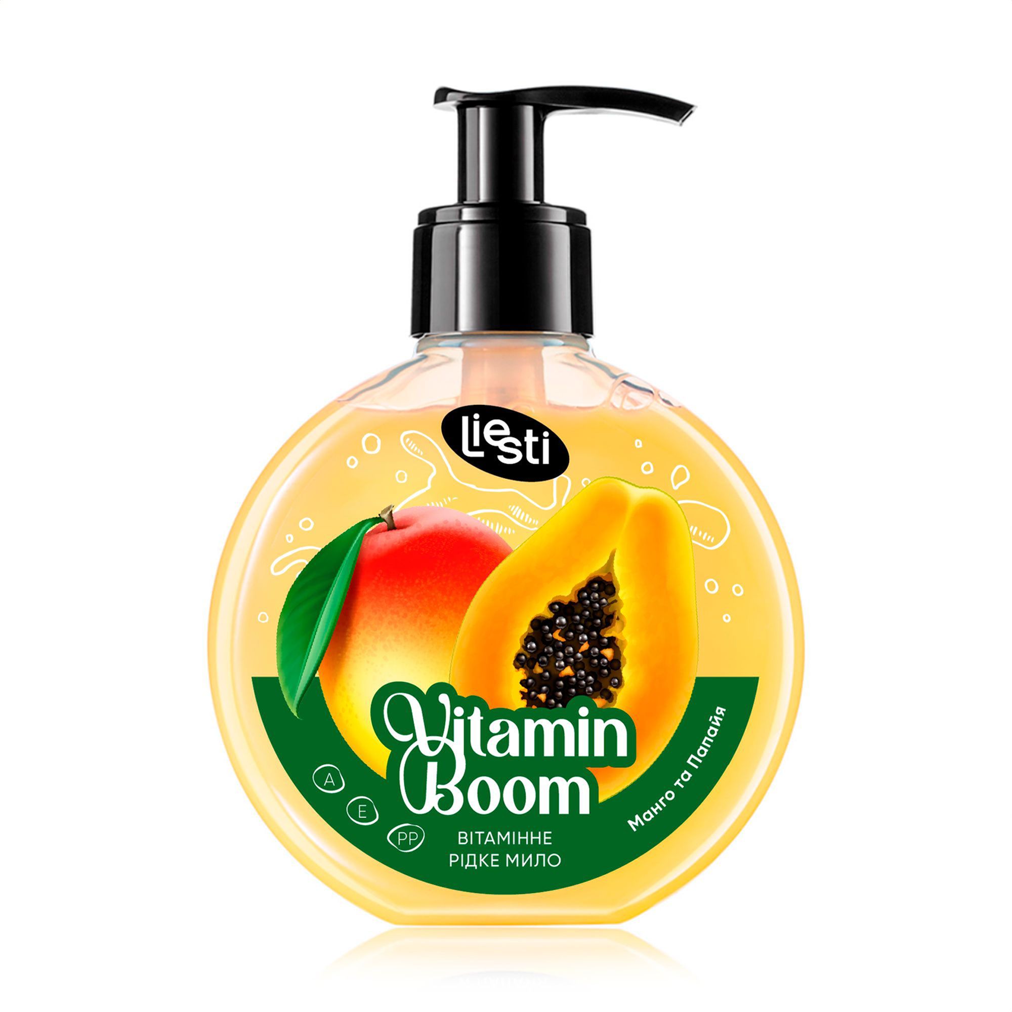Витаминное жидкое мыло Liesti Vitamin Boom Liquid Soap Манго и папайя ...