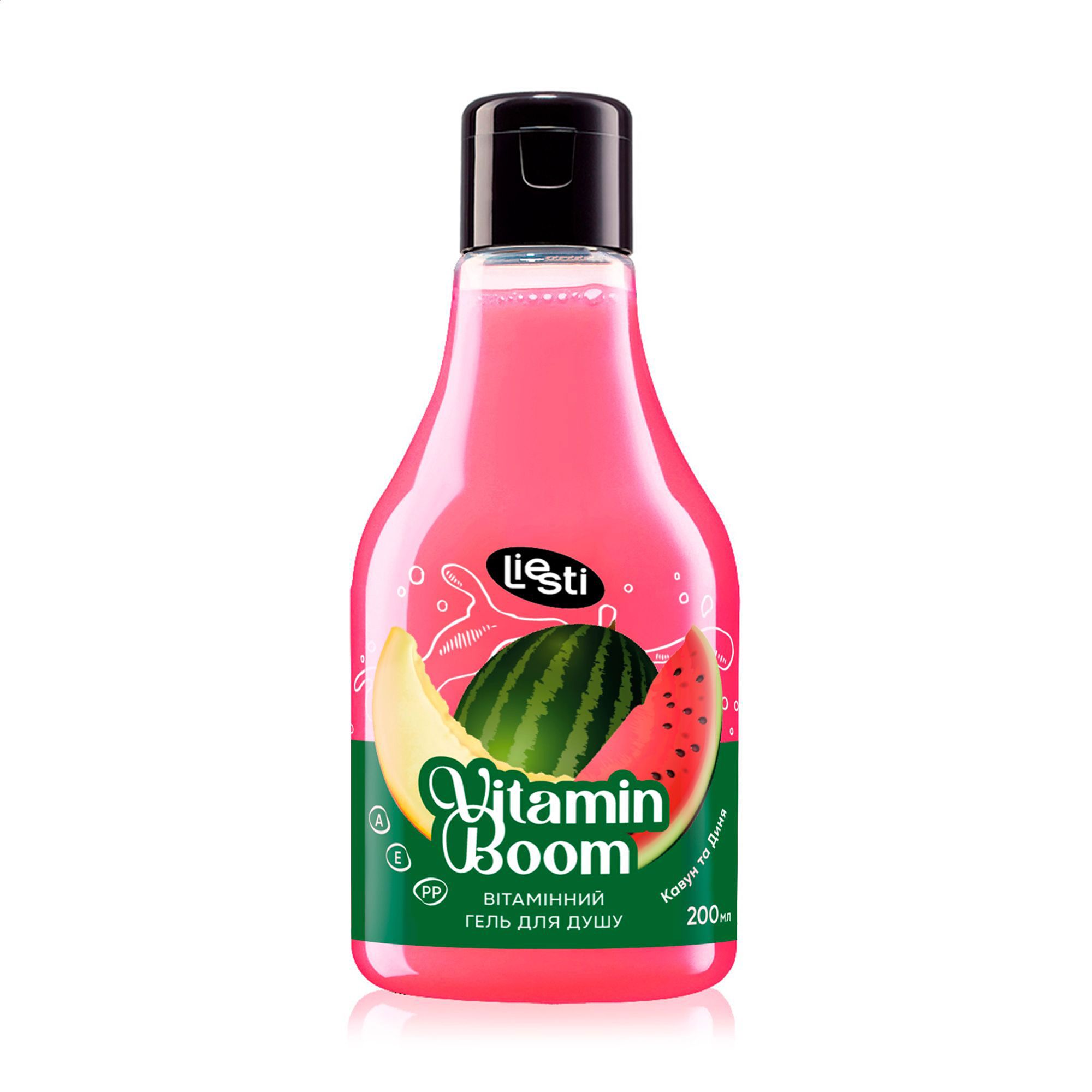 Вітамінний гель для душу Liesti Vitamin Boom Shower Gel Кавун та диня ...