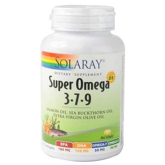 Омега 3 Solaray Super Omega 3-7-9 120 Softgels SOR-61009 (946137 ...