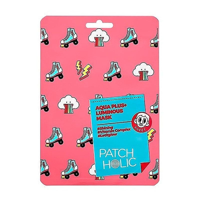 Тканинна маска для сяяння шкіри обличчя Patch Holic Aqua Plus+ Luminous Mask, 20 мл — купити на ...