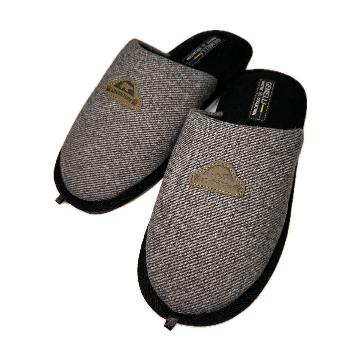 Мужские комнатные тапочки Gemelli Клод 8, закрытые, коричневые, размер ...