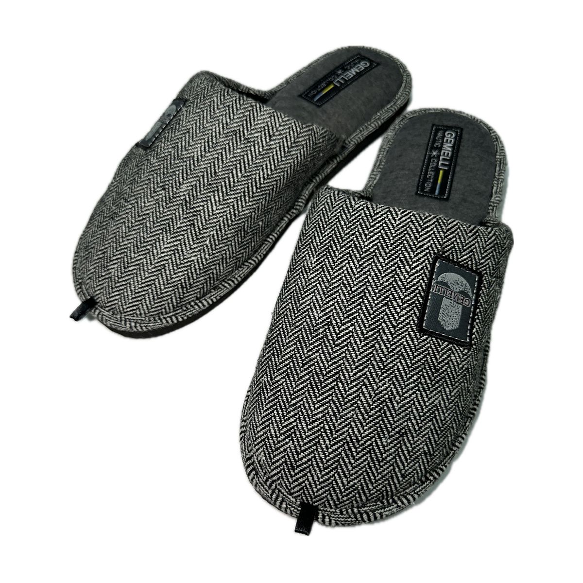 Мужские комнатные тапочки Gemelli Барон, закрытые, серые - купить на ...