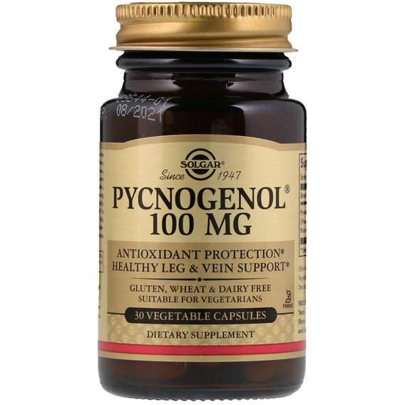 Пікногенол Solgar Pycnogenol 100 mg 30 Veg Caps (948509) — купити на ...
