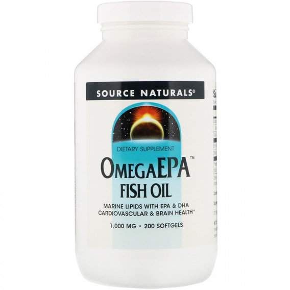 Омега 3 Source Naturals Omega Epa Fishoil 1000 mg 200 Softgels (948531 ...
