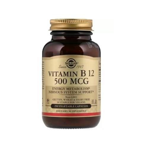 Вітамін Б12 Solgar Vitamin B12 500 mcg 250 Veg Caps (949882) — купити ...