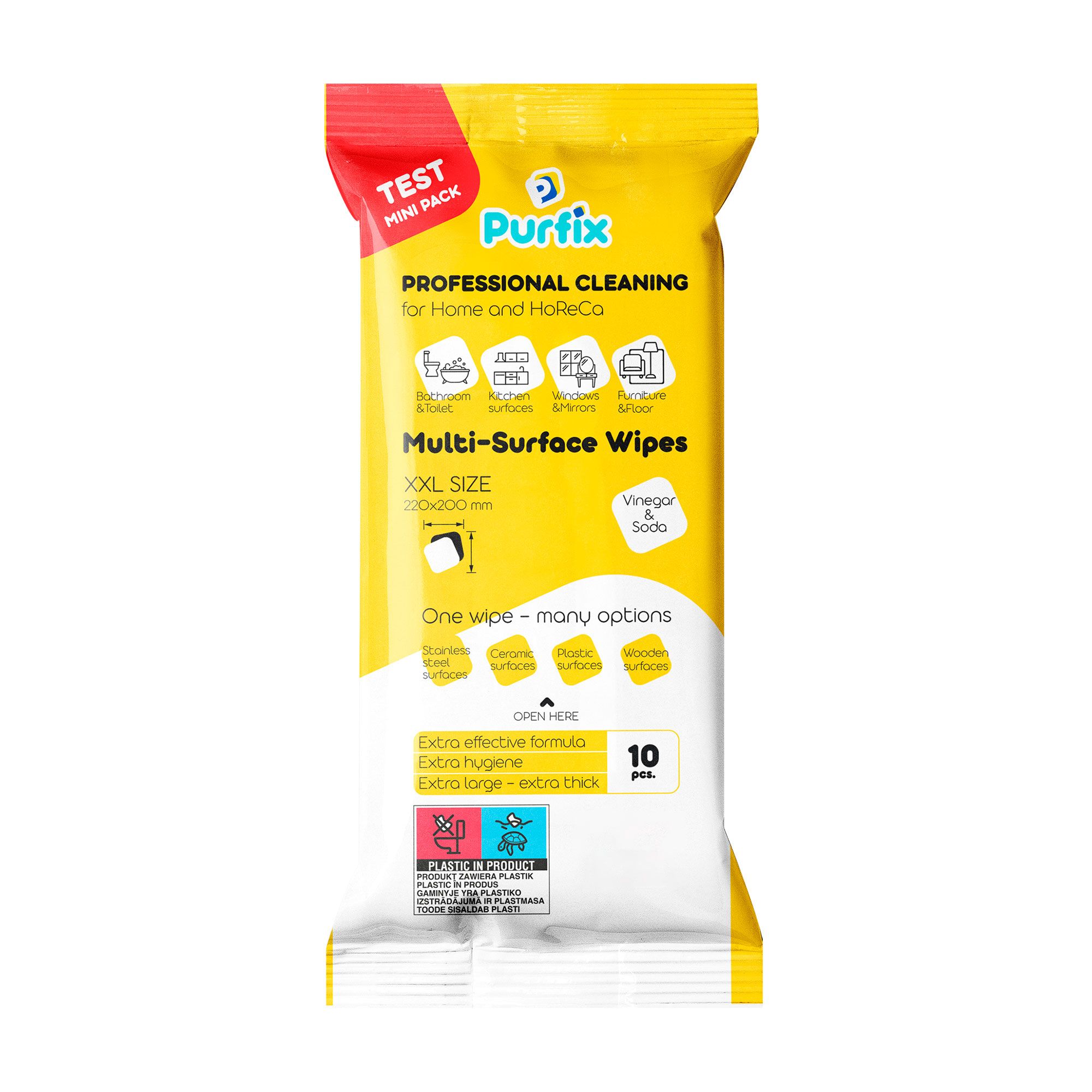 Універсальні вологі серветки для прибирання Purfix Multi-Surface Wapes ...