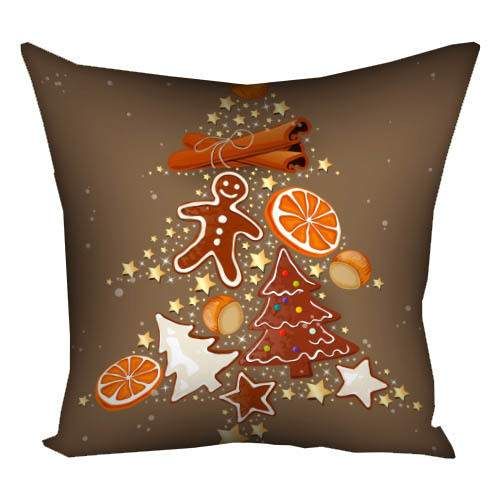 Подушка габардинова з принтом Новорічний декор 50x50 (5P_NGNAS106 ...