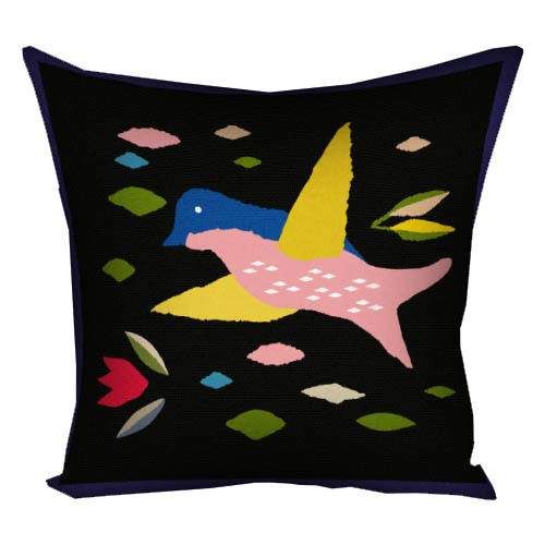 Подушка габардинова з принтом Птах 30x30 см (3P_23J013) (962206 ...