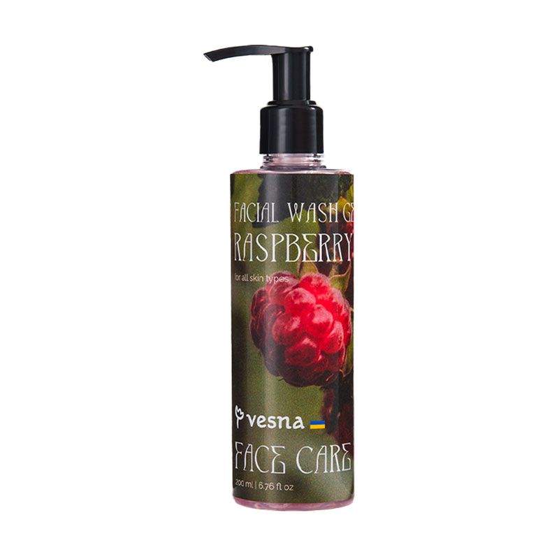 Очищающий гель для умывания Vesna Face Care Raspberry Facial Wash Gel ...