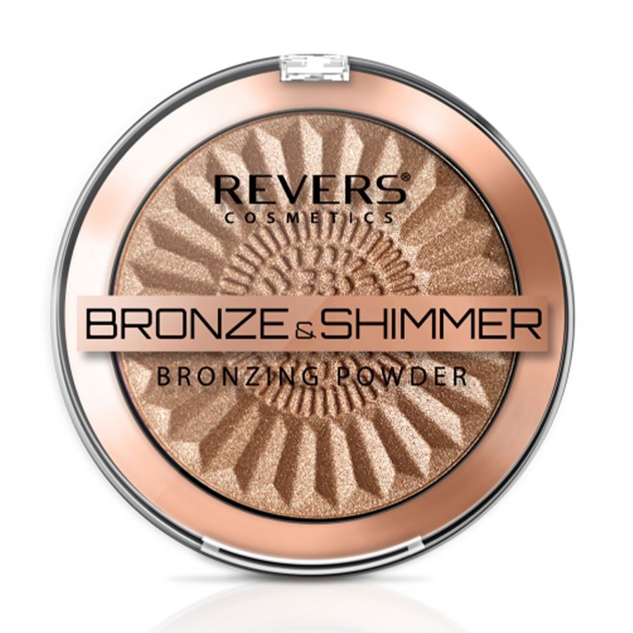 Бронзирующая пудра для лица Revers Cosmetics Bronze & Shimmer Bronzing ...