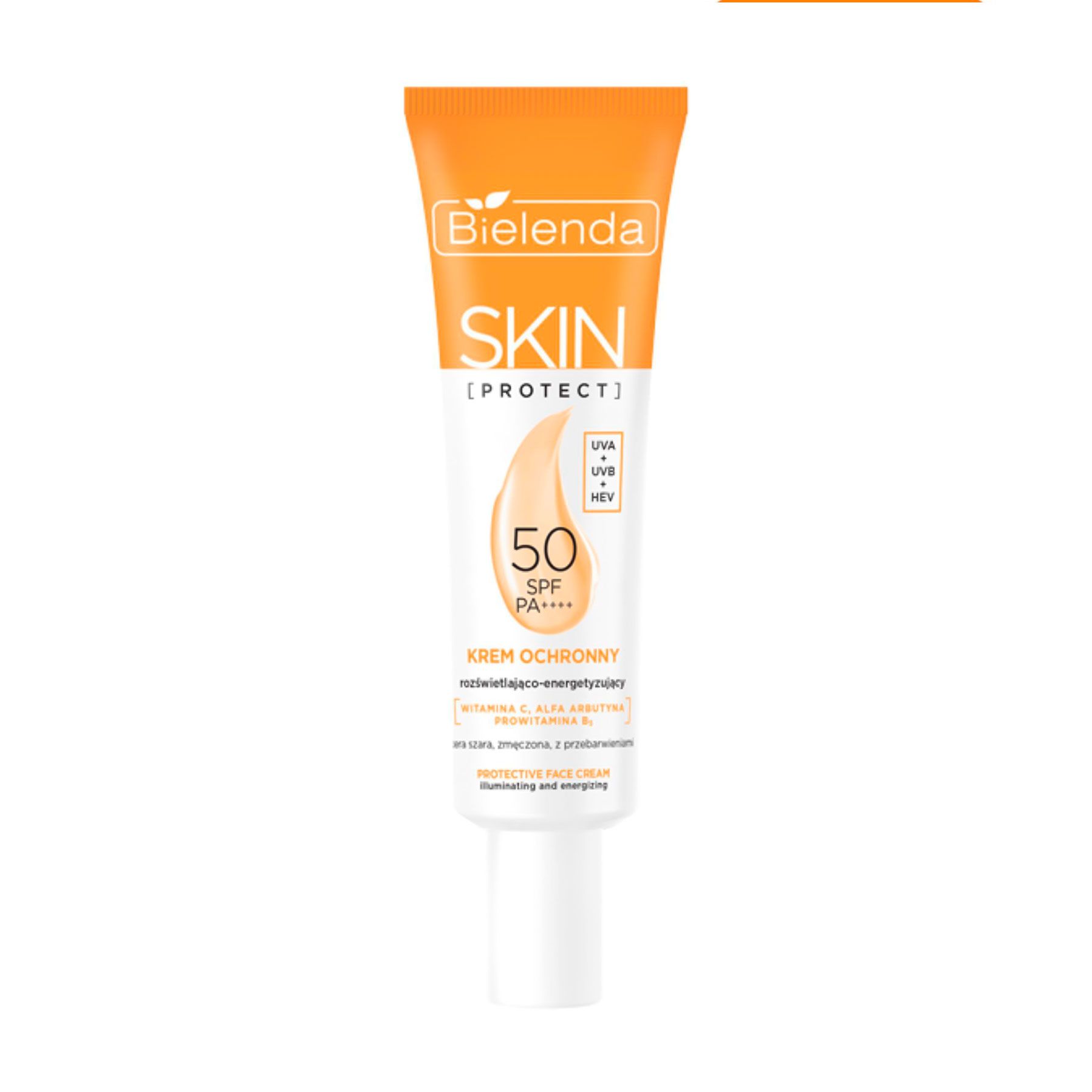 Сонцезахисний освітлювальний та тонізувальний крем для обличчя Bielenda ...