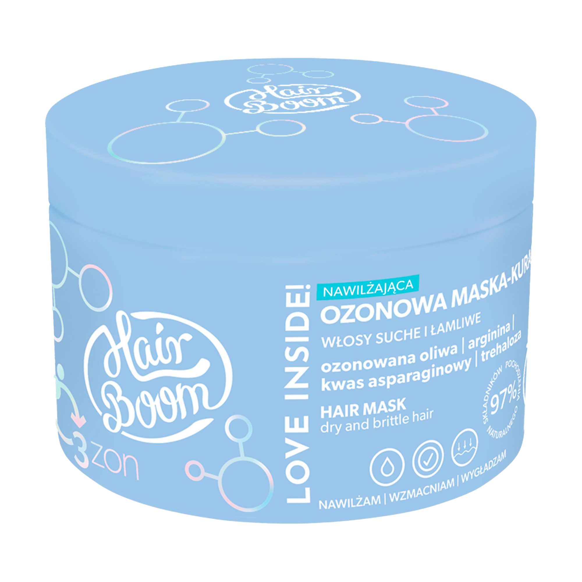 Увлажняющая озоновая маска-уход для волос Body Boom Hair Boom O3zon ...
