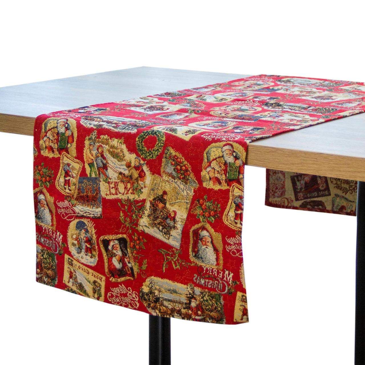 Ранер Maystat Різдвяна відкритка гобеленовий 37х100 см червоний 0005 Pr37 100 971299