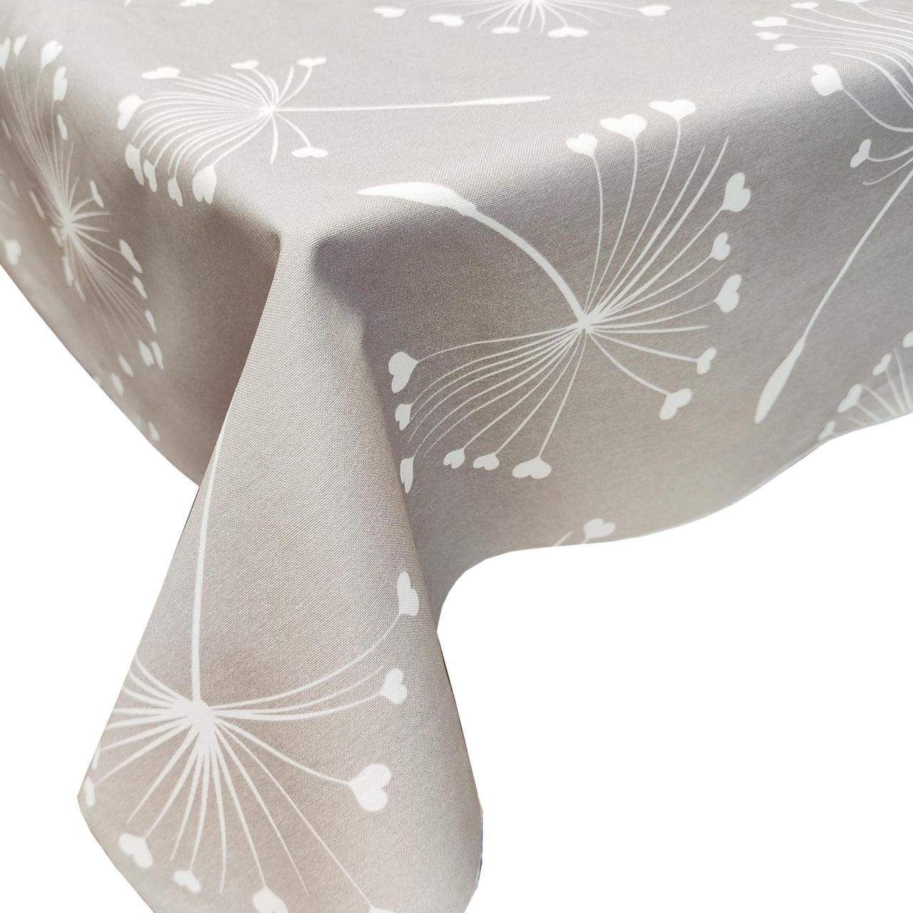 Скатерть Maystat Одуванчики с тефлоновой пропиткой 140х178 см серая (0071-P140-178) (974057 ...