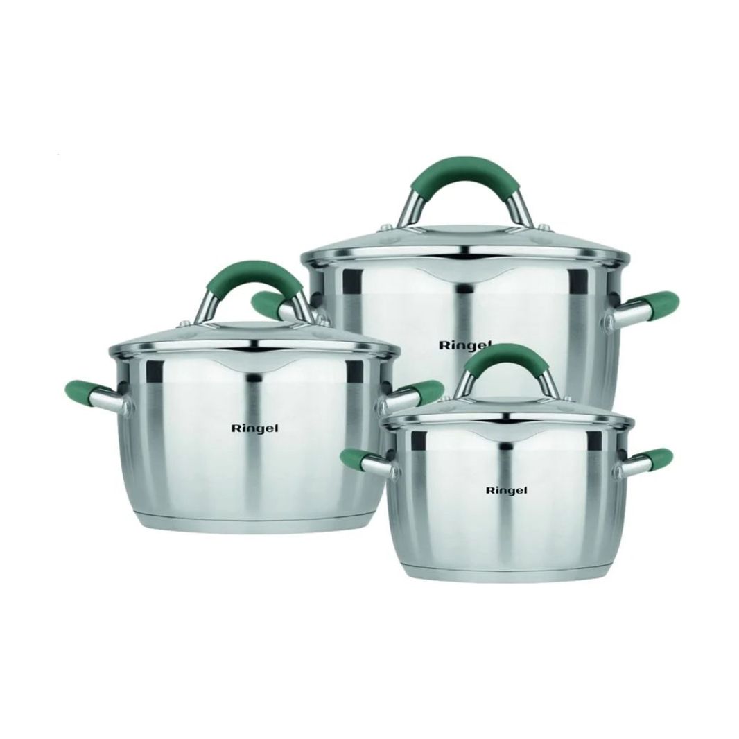 Набір посуду Ringel Expert (каструля, 1.6 л + каструля, 2.5 л + каструля, 3.5 л) (RG-6010 ...