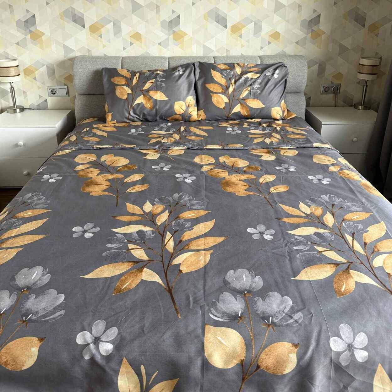 Комплект постільної білизни двоспальний Бязь Поліестер Ananasko 854361 ...