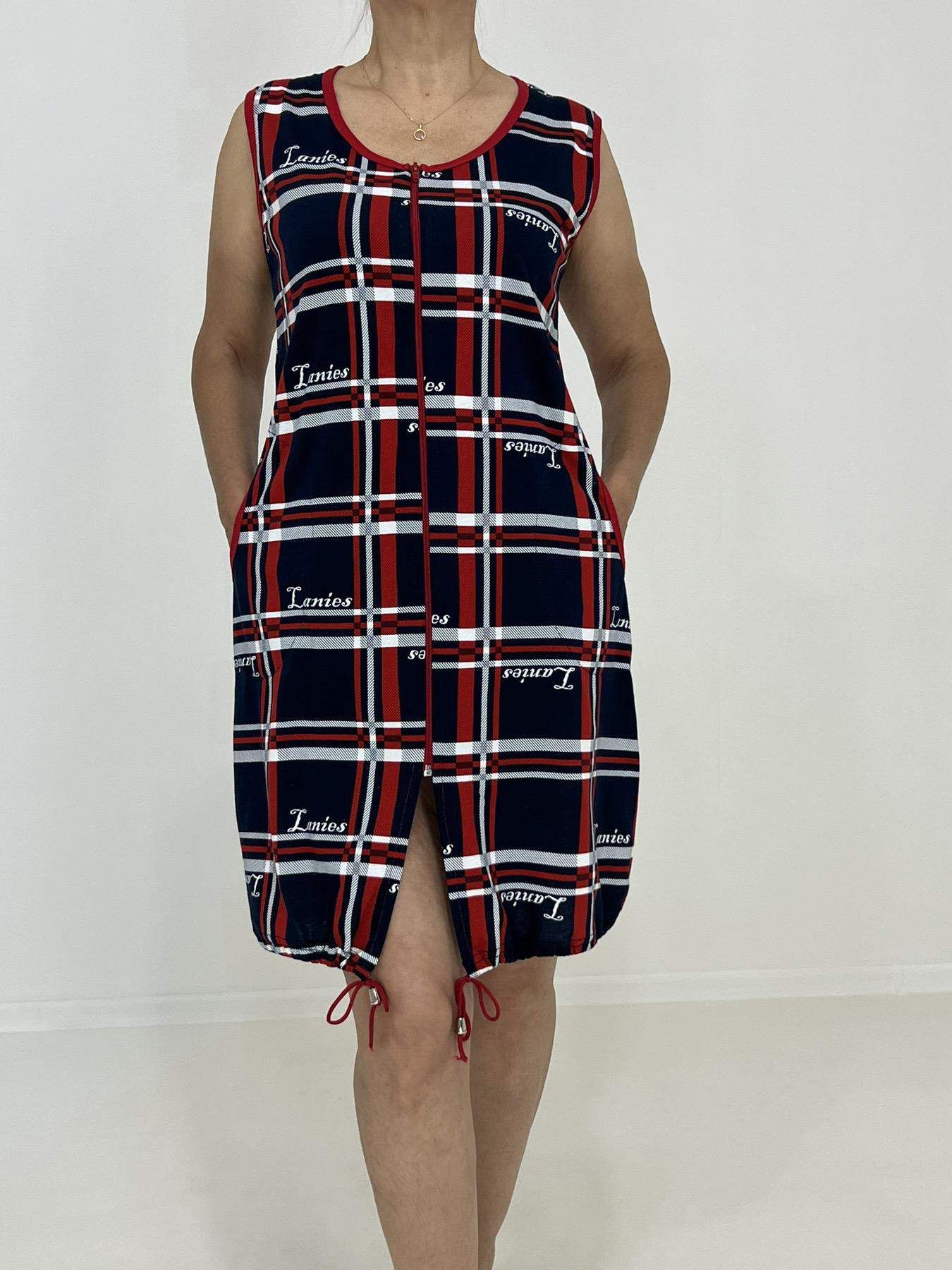 Халат жіночий Triko Клітина 54-56 Синій (17575485-3) (983332) — купити на EVA.UA — ціна 468 грн