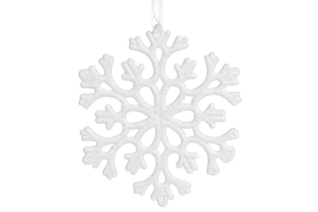 Ялинкова прикраса BonaDi Сніжинка 12 см Білий (788-873) (983902) — купити на EVA.UA — ціна 88.5 грн