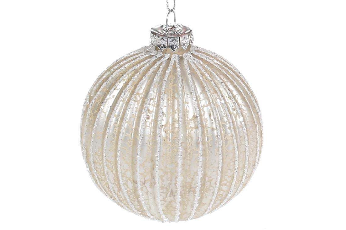 Ялинкова куля BonaDi 8 см Бежевий (NY15-905) (984085) — купити на EVA.UA — ціна 358.5 грн