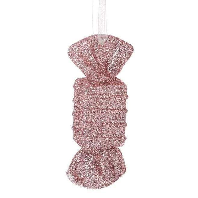 Підвіска новорічна Flora Цукерка 8.5 см Рожевий (12298) (984100 ...