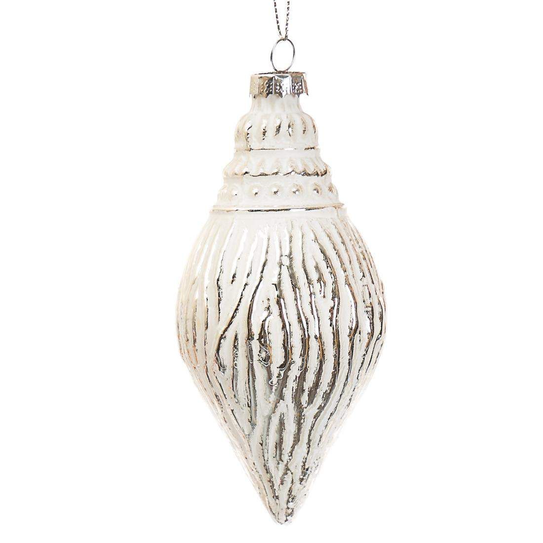 Ялинкова іграшка Elisey Бурулька 12 см Білий (009NB) (984353) — купить на EVA.UA — цена 298.5 грн