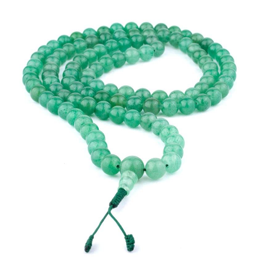 Чотки з натурального каменю Swayambhu ST Авантюрин 108 намистин 8.5 мм ...