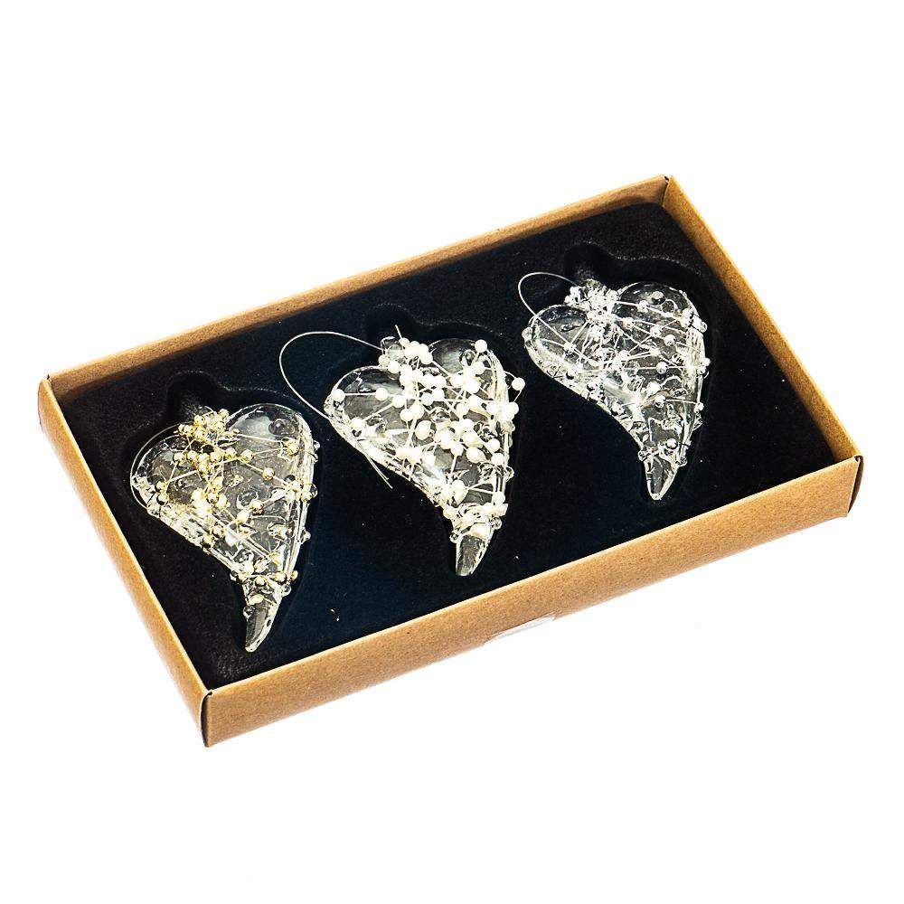 Набір прикрас Elisey Крижані серця 7 см Прозорий (087NB) (989203) — купить на EVA.UA — цена 268. ...