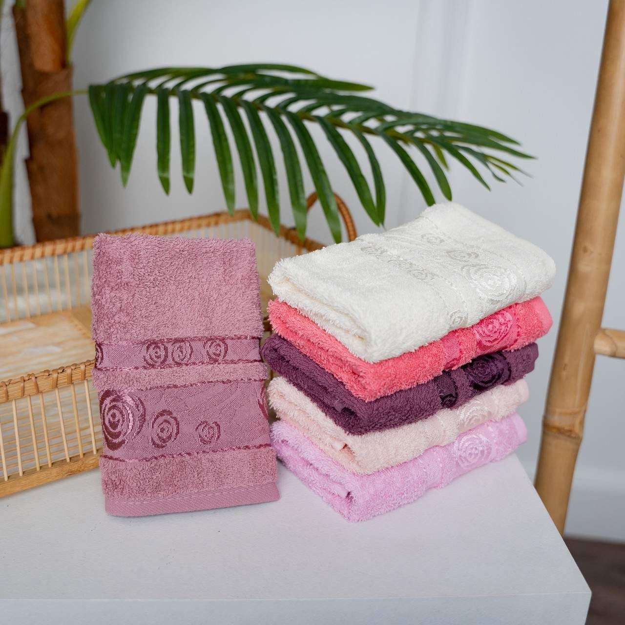 Набор кухонных полотенец Розы 6 штук 30x50см (86512) (992356) — купить ...