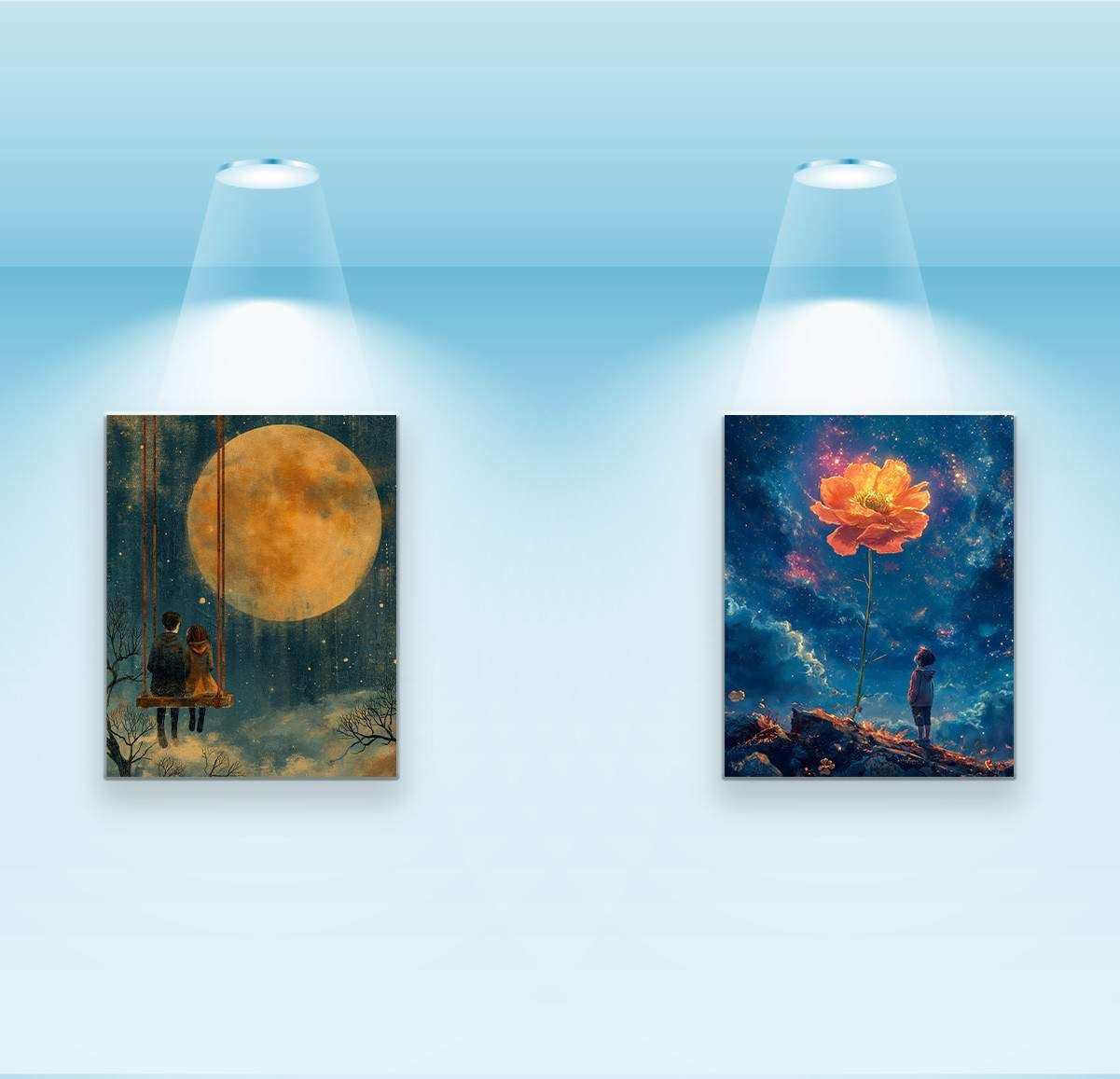 Набір постерів Riviera Blanca Побачення під місяцем Ps 130 2 шт в наборі 992597 — купити на