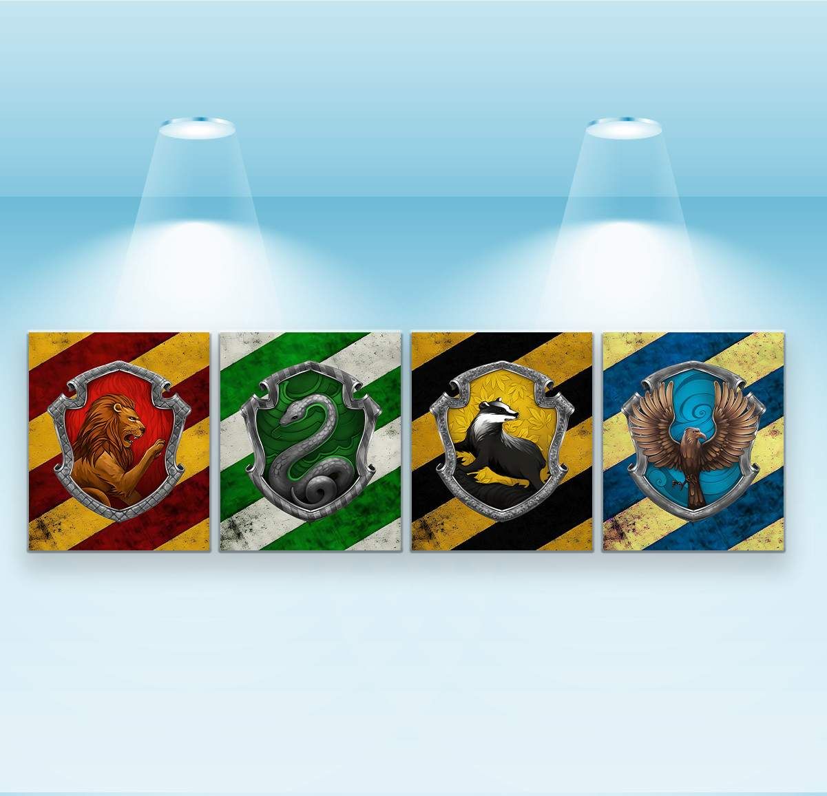 Набір постерів Riviera Blanca Гогвартс (PS-176) 4 шт в наборі (992654 ...