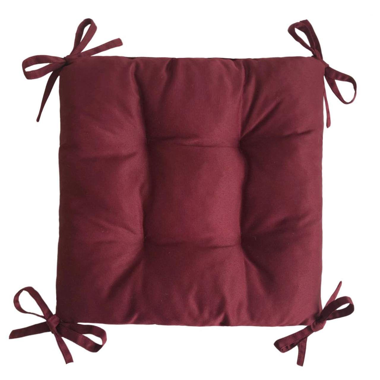 Подушка для стула 40х40х8 см бордо (995100) — купить на EVA.UA — цена ...