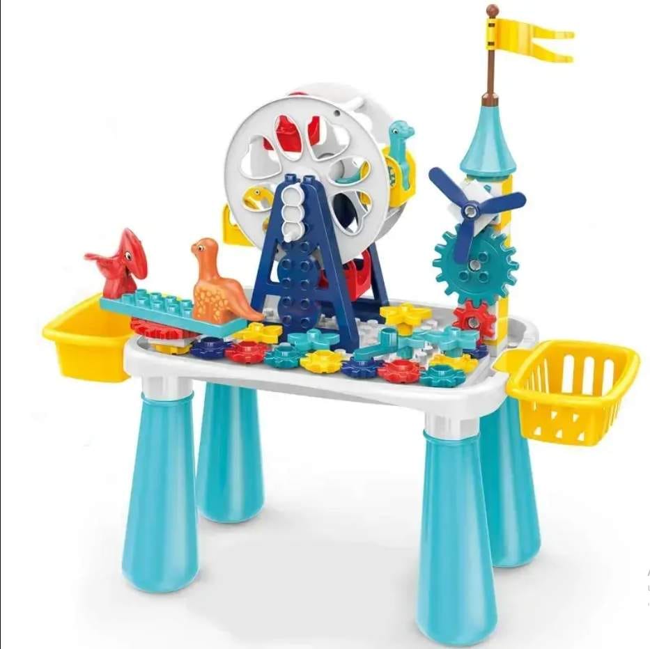 Стол+конструктор игровой набор 66 элементов Голубой (222 B-70) (1173079 ...