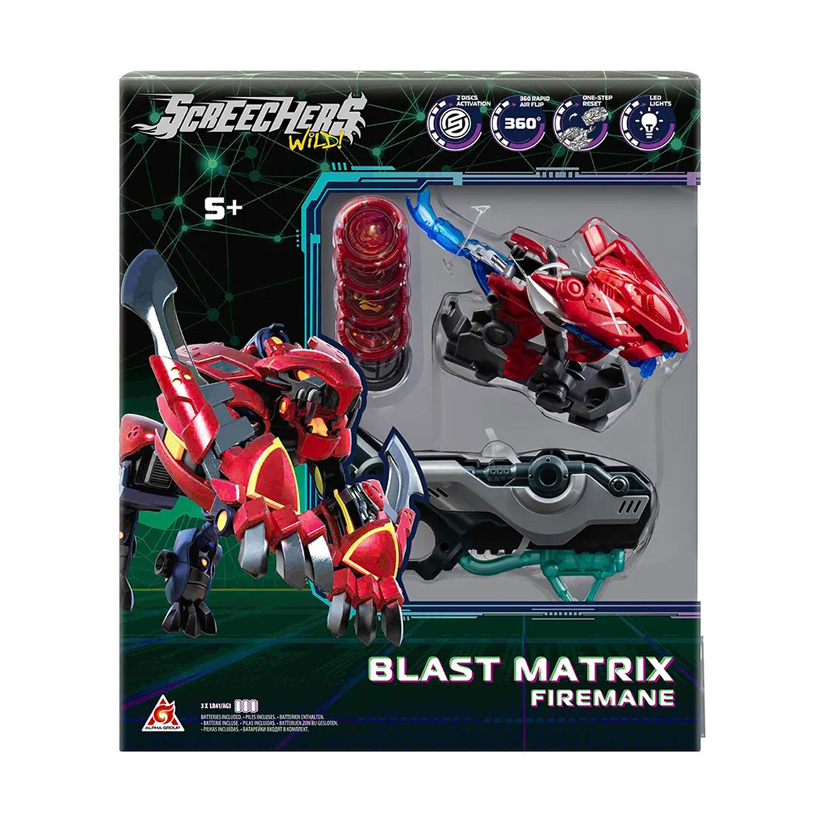 Ігровий набір Screechers Wild! S5 L2 Файермен, 9*8*2 см, від 5 років, 9 ...